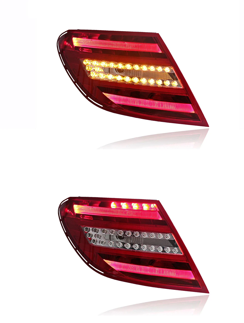 Car Lights Led Tail Lights Modified Taillight For Mercedes-benz C-class ...