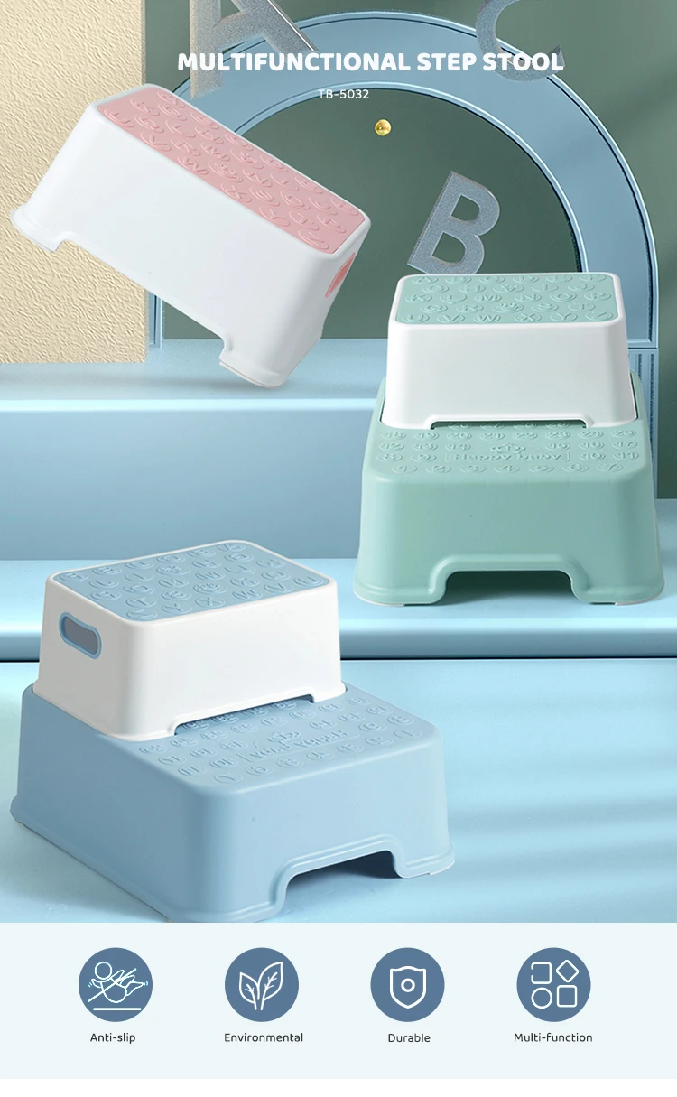 Custom Double Step Toilet Toddlers Baby Child Double Plastic Step Stool ...