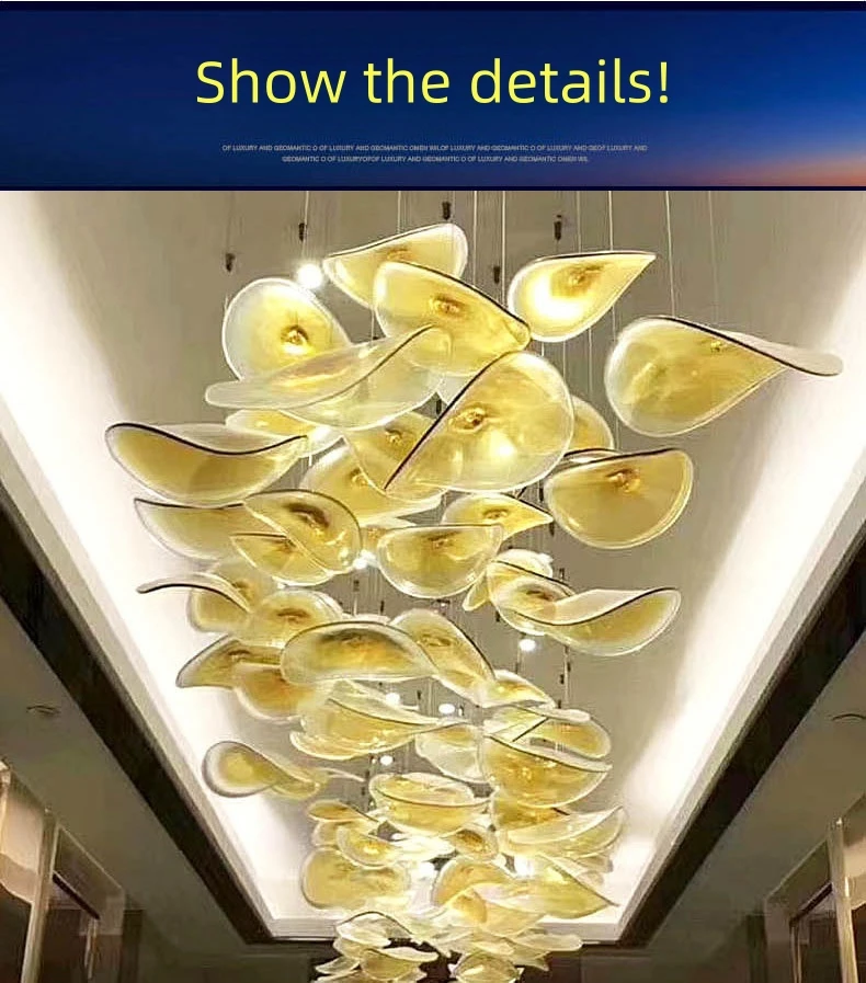 Custom Luxury Decorative Lighting Light Luxury Glass Remote Control ...