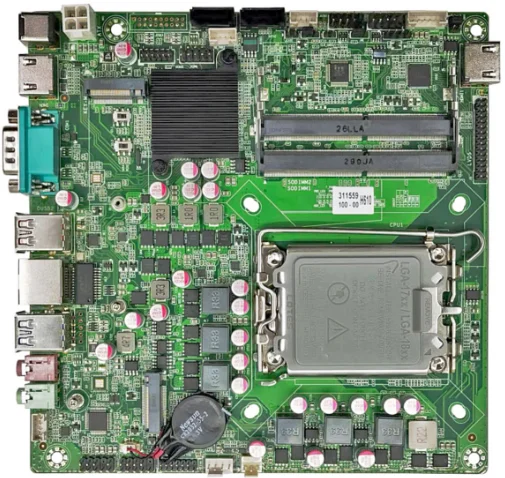 Intel Lga1700 Mini Itx Dual Cpu Computer Motherboard H610 Chipset Ddr5 ...