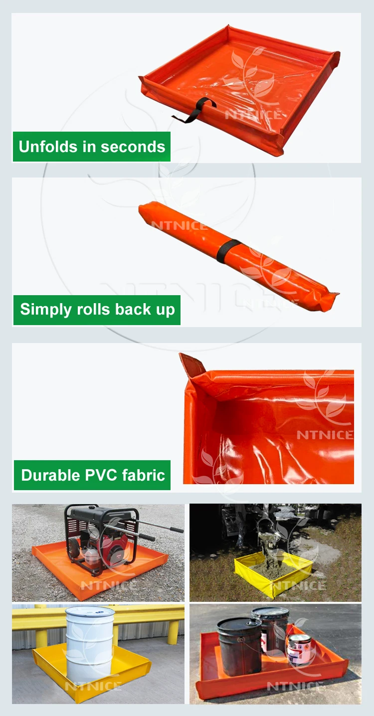 PVC Collapsible Containment Berms - Spill Control Solutions