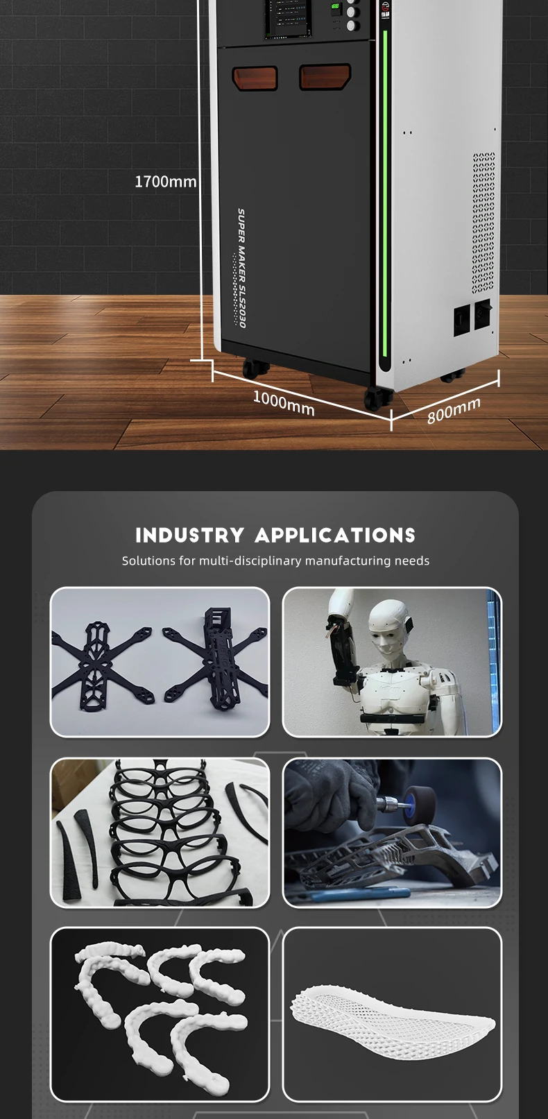 SLS 2030 Elite 3D Printer for High-Definition Prototyping