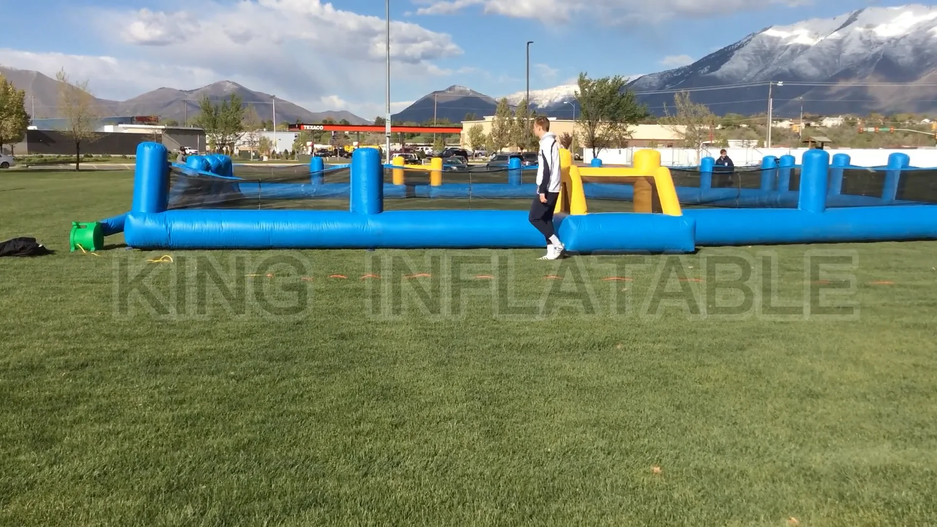 Kids Inflatable Water Soccer Football Field For Outdoor Stadium 1 Piece ...