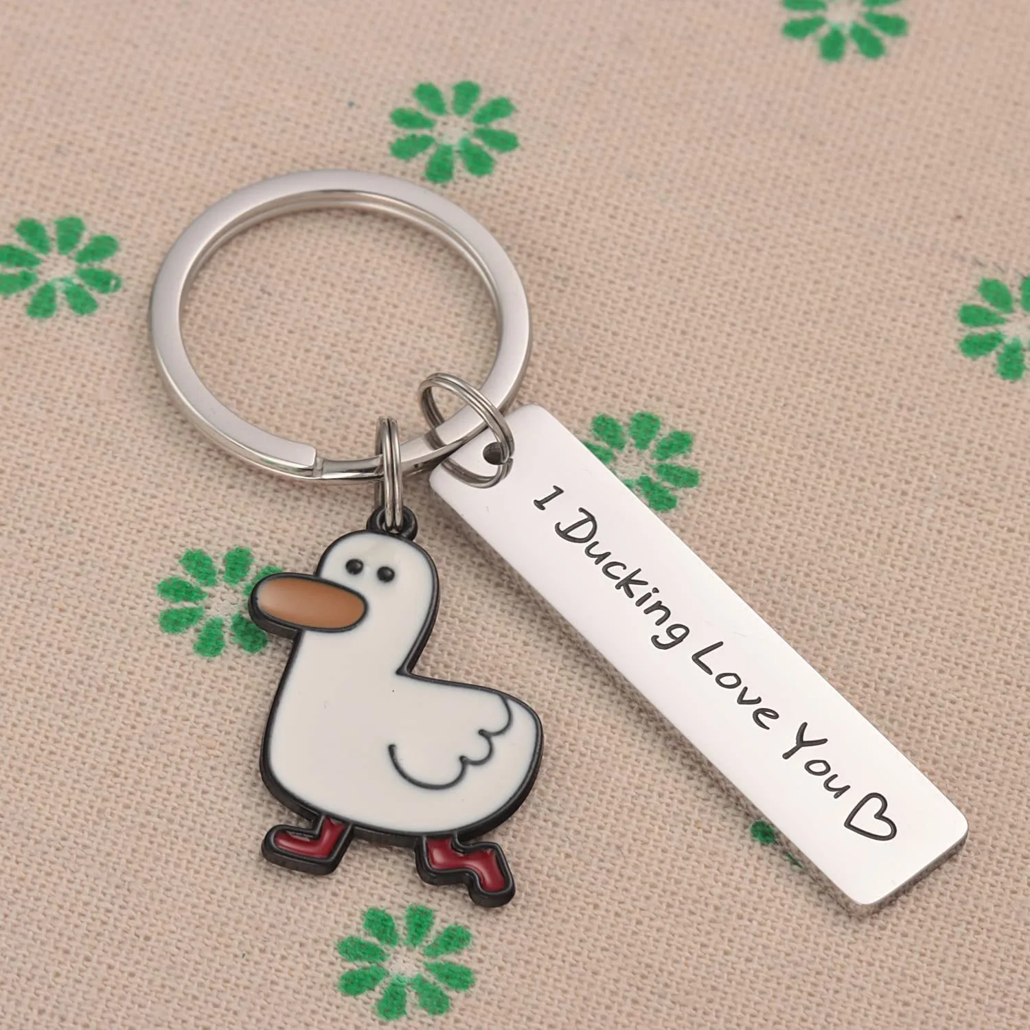 Creative Cute Pet Duck Metal Stainless Steel Cute Cheering Duck ...