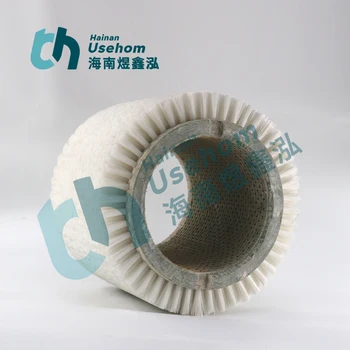 Usehom Industrial Nylon Bristle Roller Polishing Brush Nylon Bristle ...