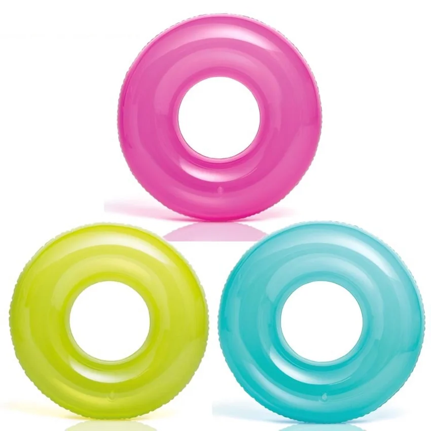 Intex 59260 Transparent Tubes - Fun Summer Swimming Rings