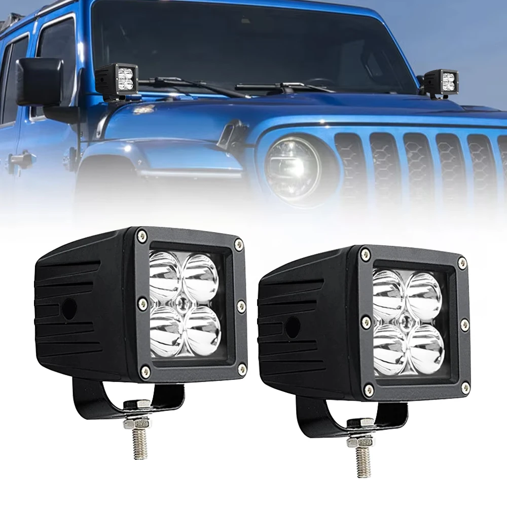 Valesun New LED Light Pods 40W LED Cube Spotlight LED Offroad Driving ...