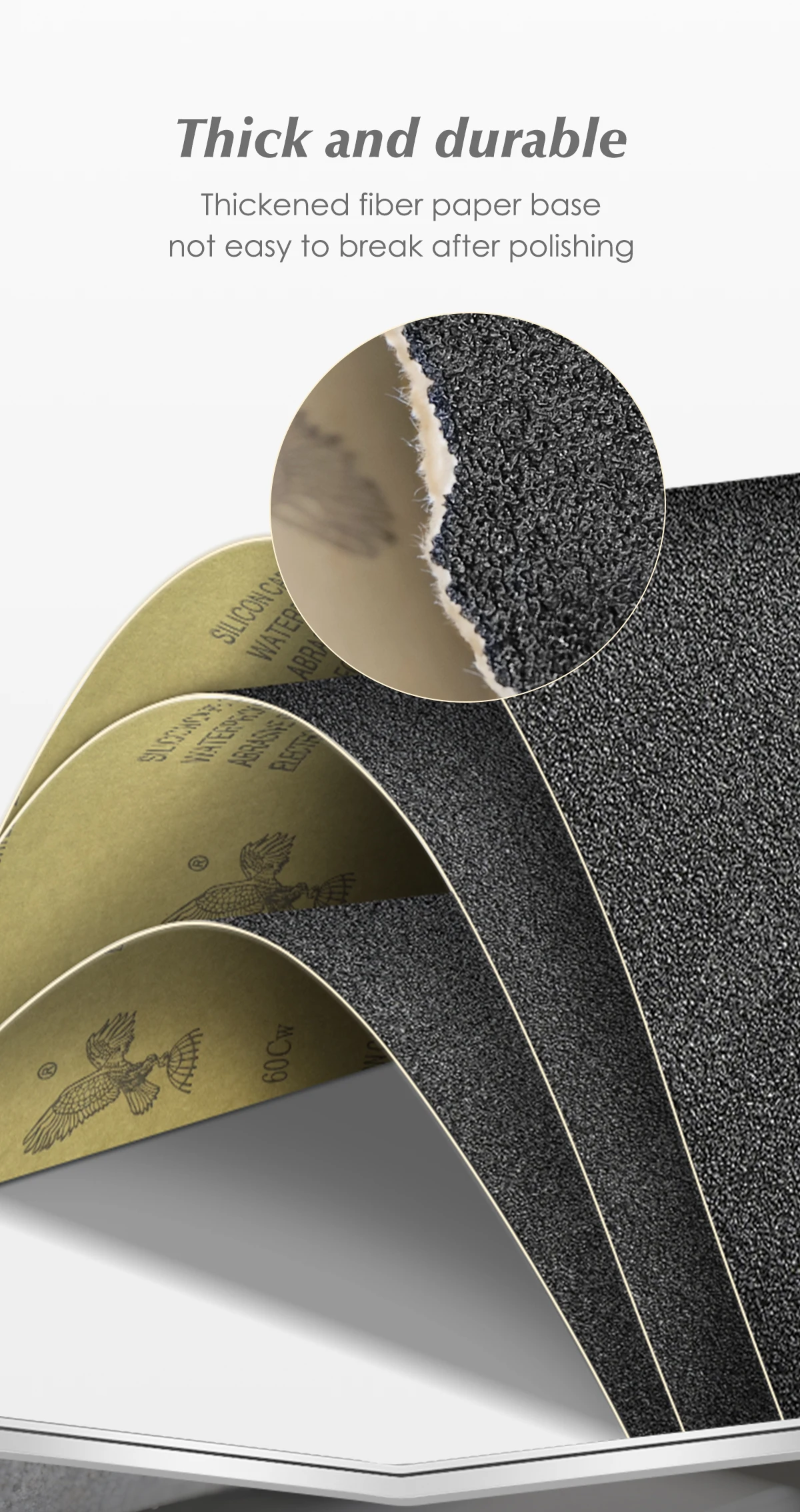 Eagle Brand Abrasive Waterproof Sanding Paper - Durable & High Grit