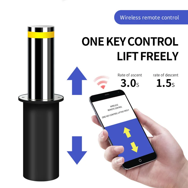 Factory Retractable Bollard Automatic Hydraulic Bollard Retractable ...