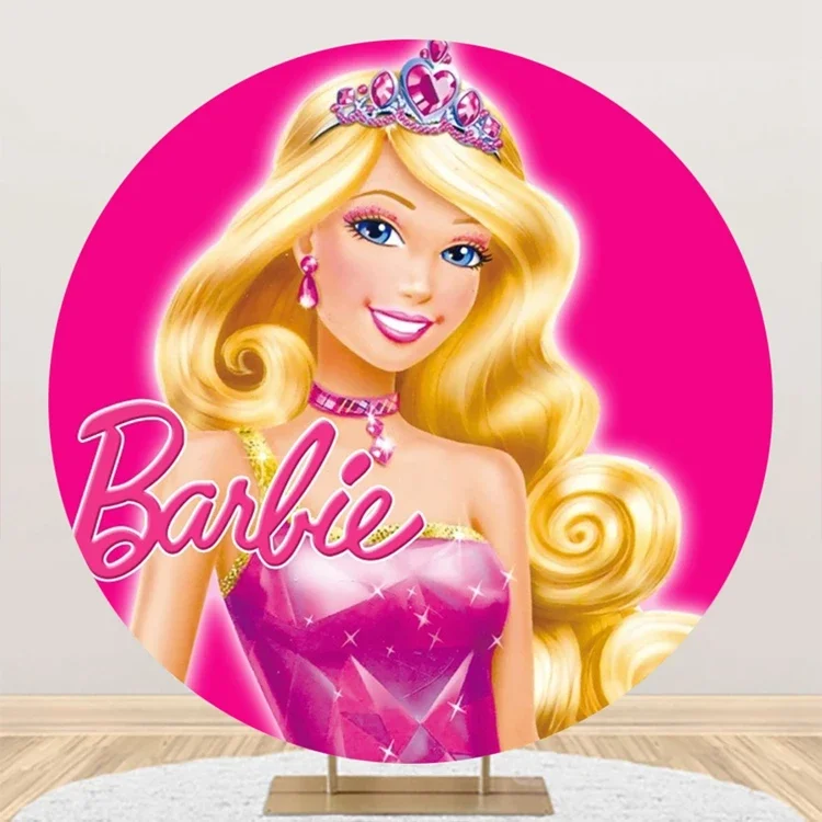Barbie Backdrop Cloth Round Backdrop Cover Wedding Arch Cover ...