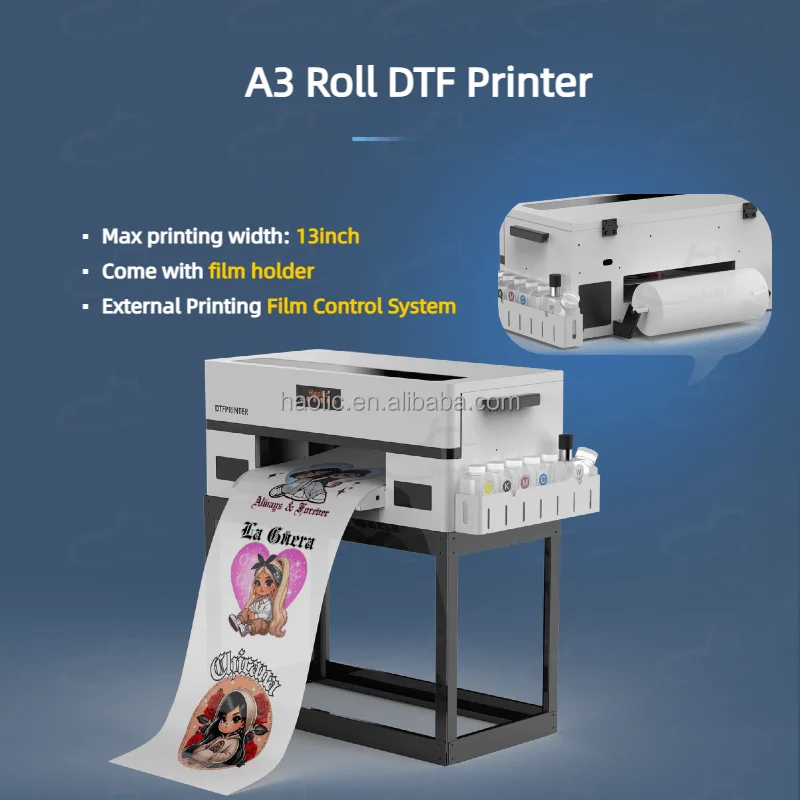 Haolic DTF Printer A3 30cm Roll for Textile Heat Transfer - Full ...