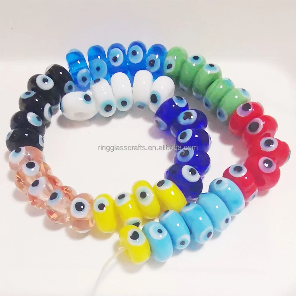 Evil Glass Eye Beads - Handmade Lampworked Murano Art