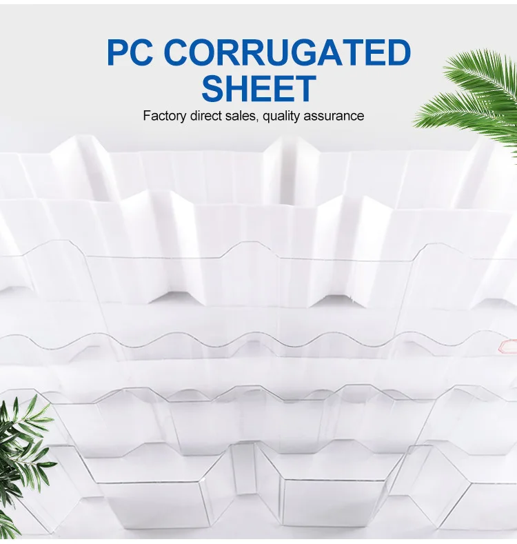 Uv Protect Polycarbonate Corrugated Sheet Wave Sheet Profile Sheet For ...
