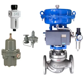 As Globe Pneumatic Control Valve Parts With Emerson Asco Bracket For ...