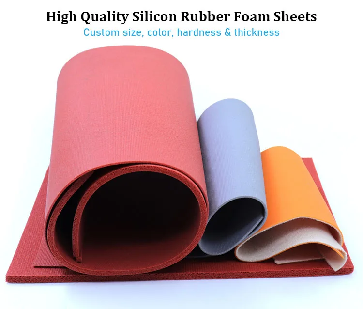 Custom Silicone Sponge Foam Rubber Sheet - Thermally Conductive