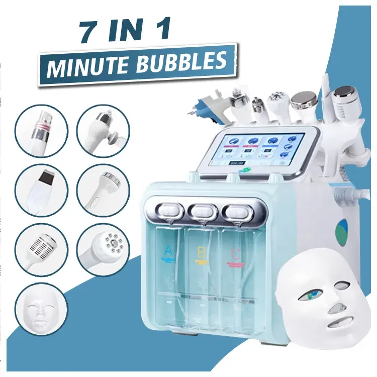 7 in 1 Water Oxygen Jet H2O2 Aqua Peel Facial Microdermabrasion