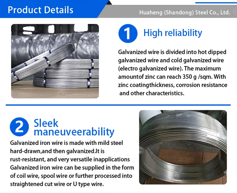 Hot Dipped Steel Wire Manufacturer High Strength Galvanized Steel Oval ...