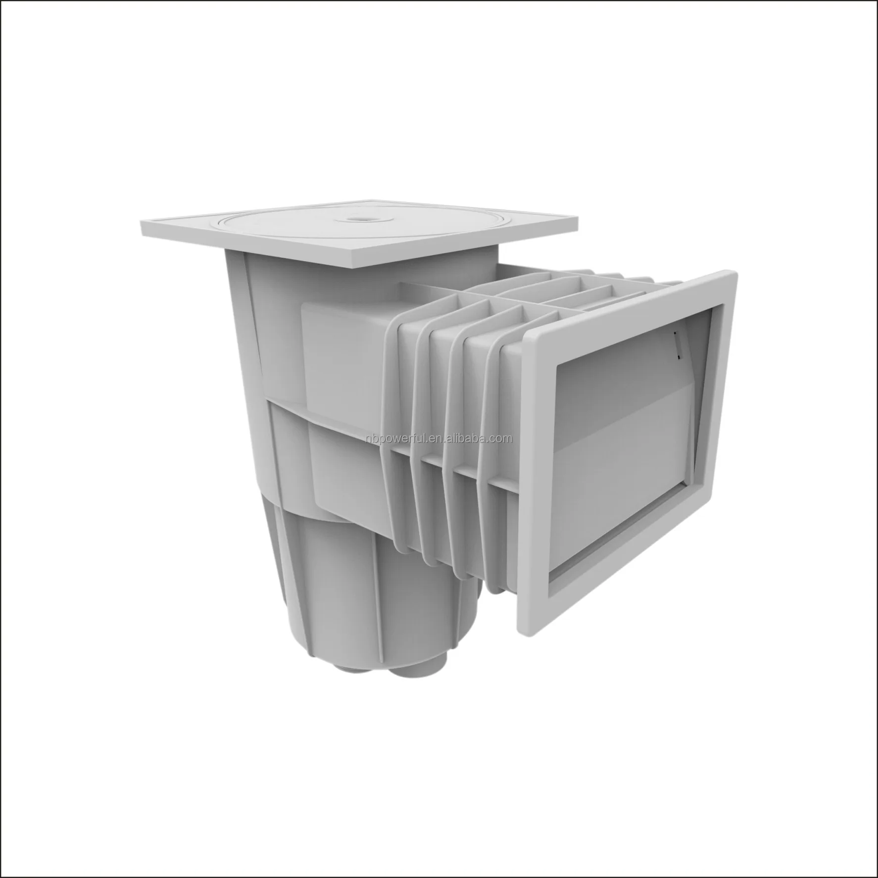 15m Skimmer W/ Square Frame And Round Lid For Concrete Pool - Buy Wall ...