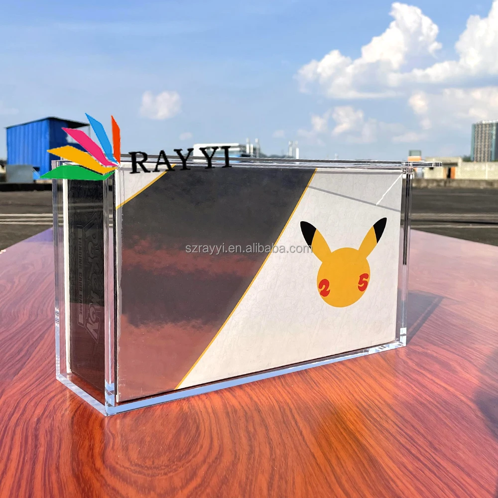 RAY YI Magnetic Pokemon Acrylic Charizard UPC Box Display Case