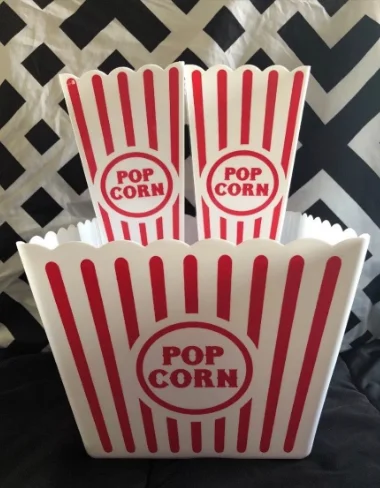 Wholesale Plastic Square Pp Popcorn Bucket Mini Children Lace Popcorn ...