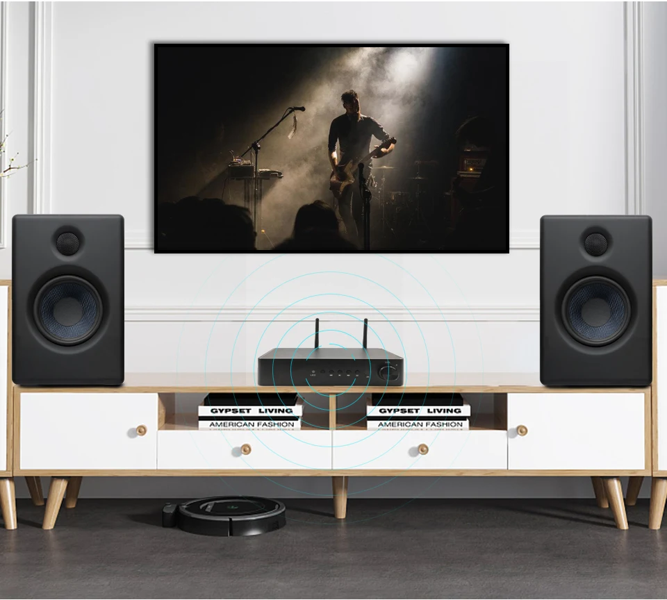 WA60 60W*2 WiFi Multiroom Amplifier with Tadil Airplay Equalizer App ...