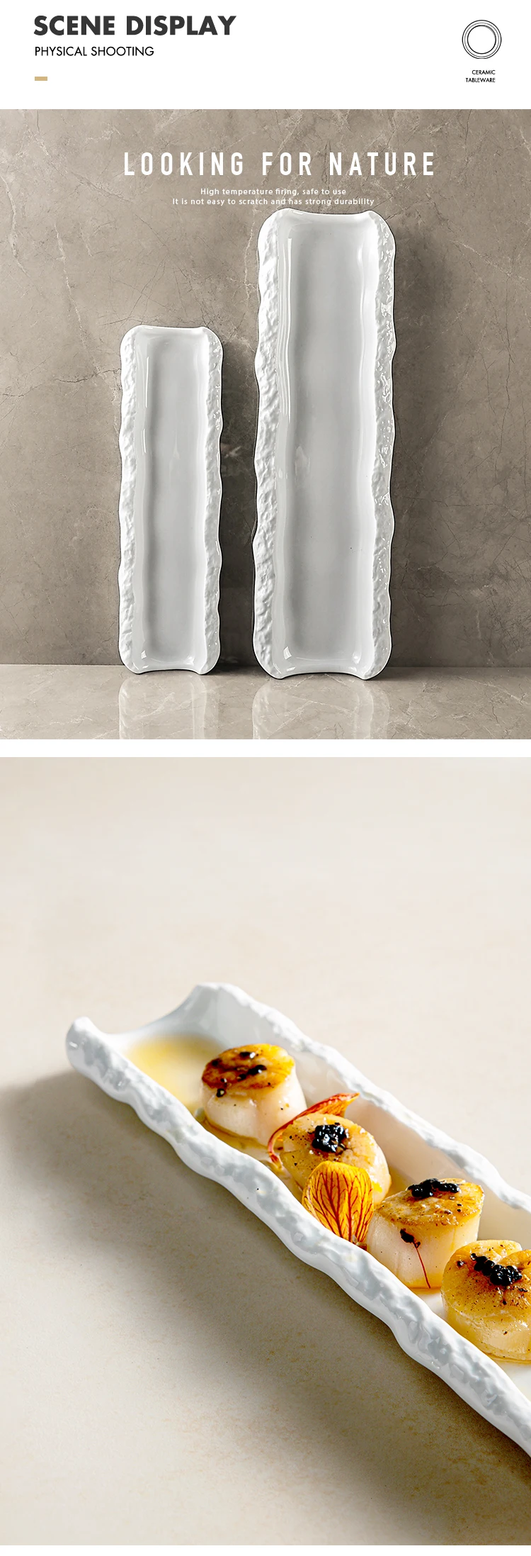 Horeca Platos Restaurante Ceramic Food Tray Sushi Plate Sadhimi Japan ...