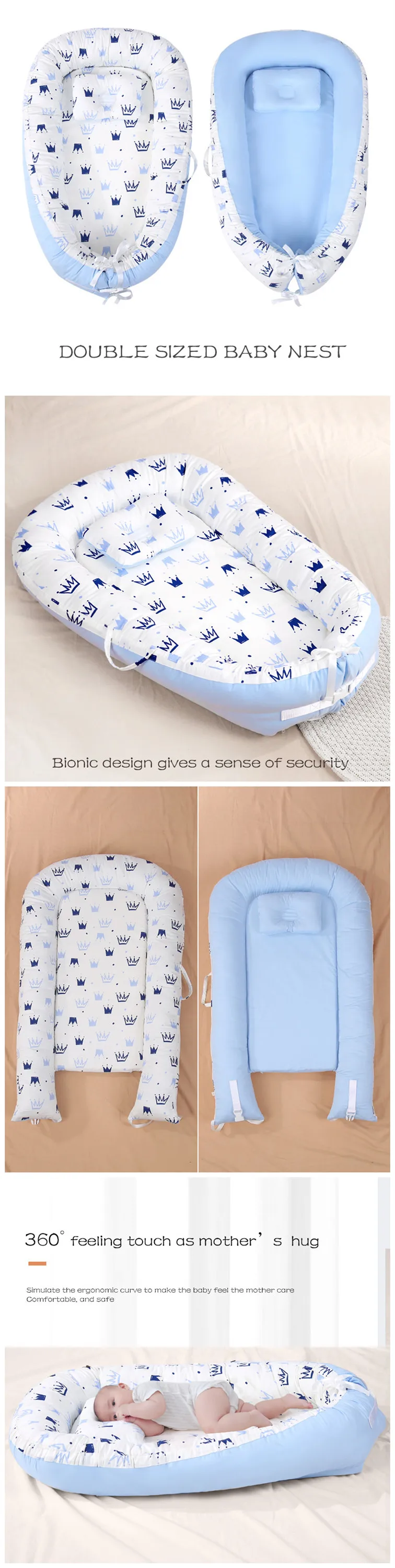 Cpc Astm Cpsia Certified Baby Lounger Foldable Baby Bed Co-sleeper Sure ...