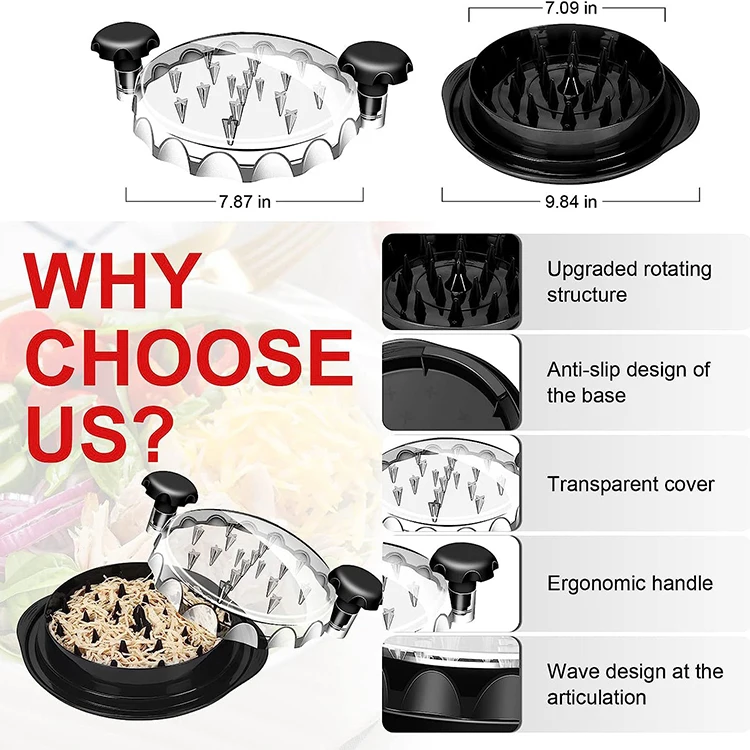 Efficient Meat Shredding with the Round Chicken Shredder