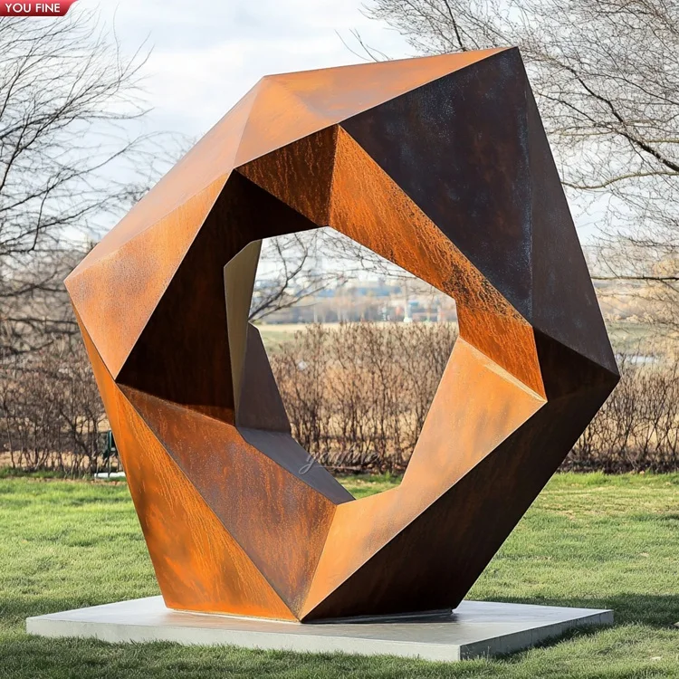 Outdoor Garden Yard Corten Metal Art Sculpture - Buy Corten Metal Art ...