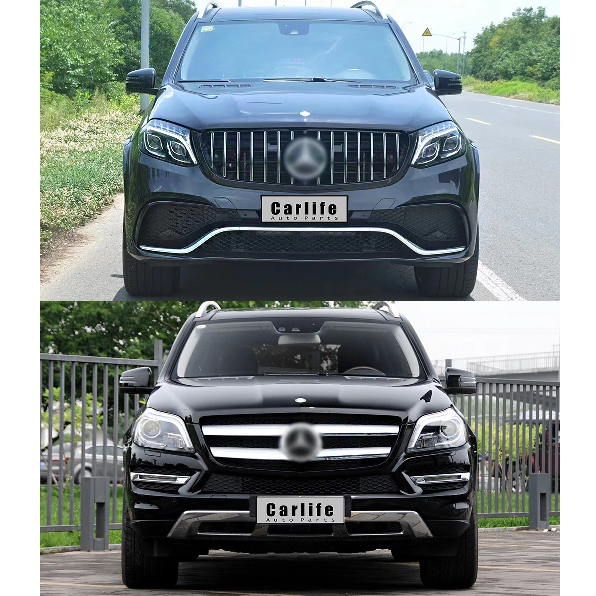 Car Conversion Bumpers Body Kit for Mercedes Benz GL Class X166 2012 ...