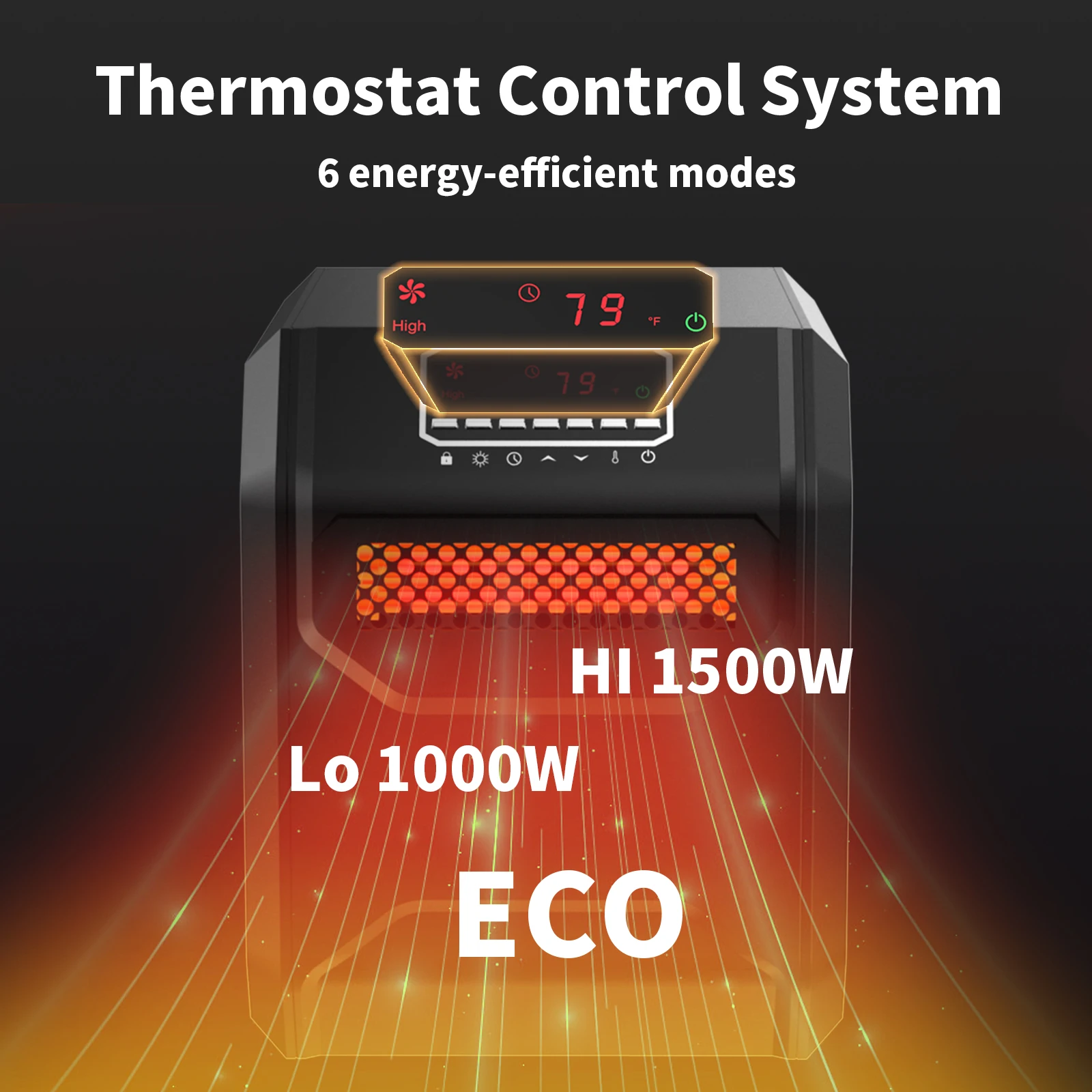 Plastic Cabinet Forced Far Indoor Air Infrared Heating Electric Space ...