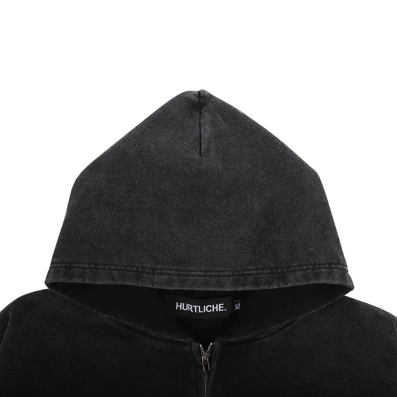 Boxy Cropped Fleece Cotton Full Zip up Hoodie - Customizable