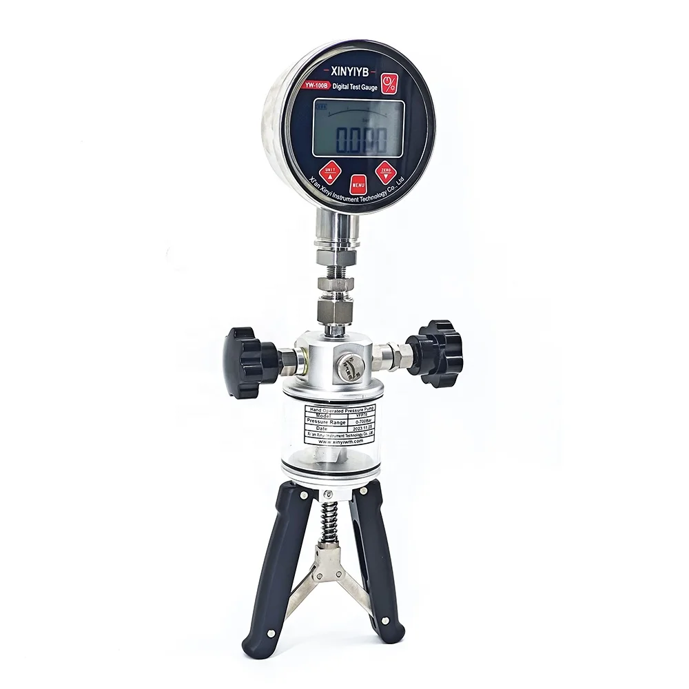 High Pressure 700bar Pressure Calibrator Handheld Hydraulic Pressure ...