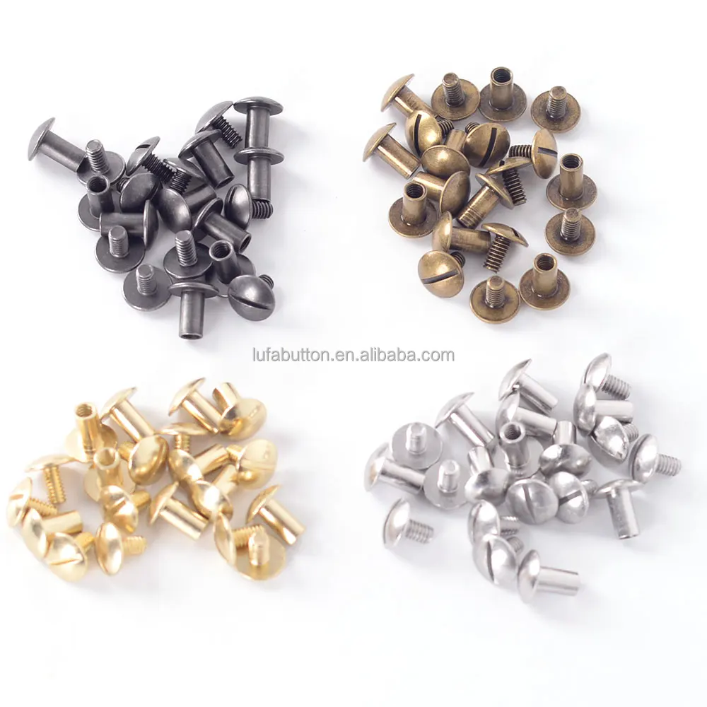 Custom Factory Price Book Or Leather Binding Fasteners Screws Bolt ...