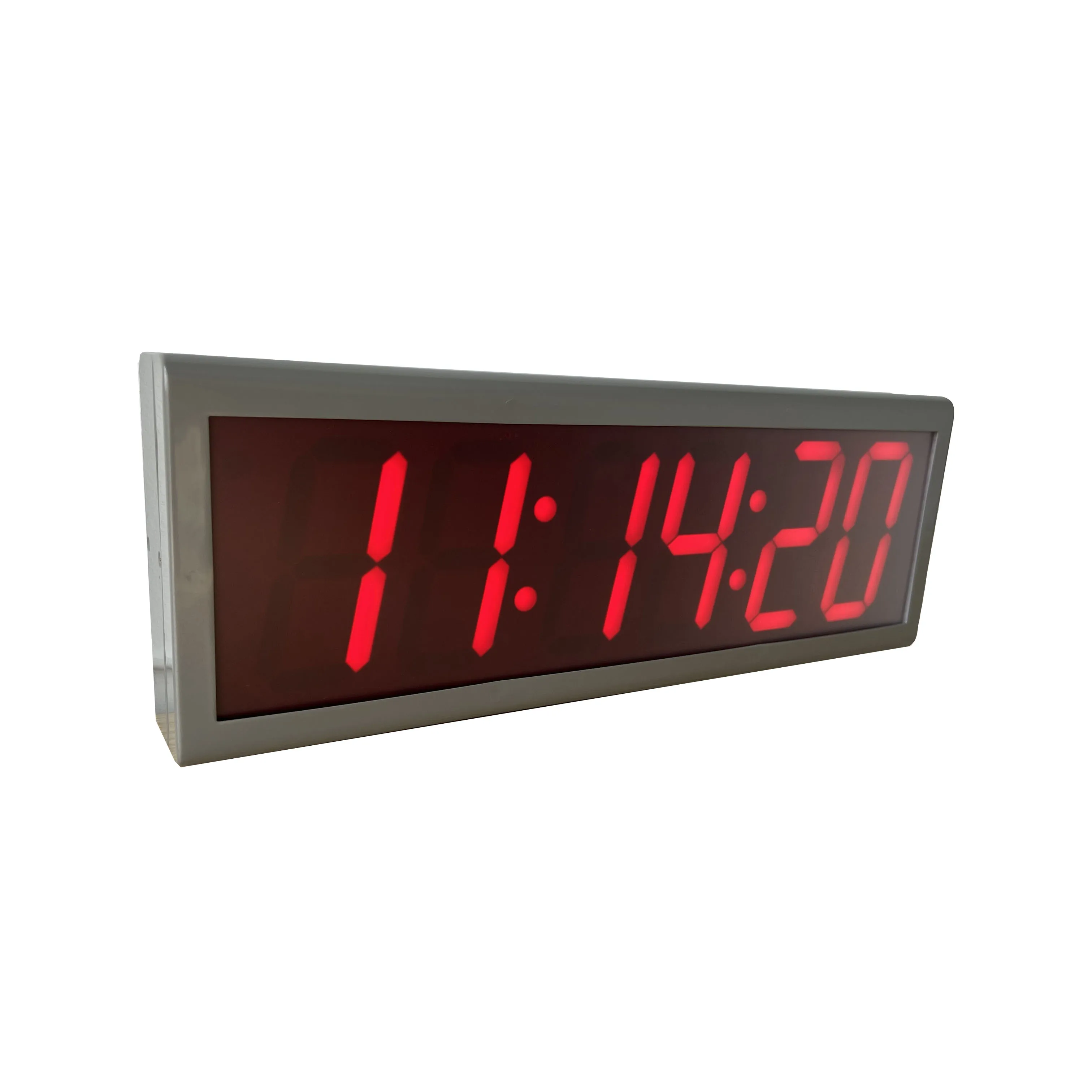 4" 6 Digits Poe Ntp Red Led Electronic Ip Time Clock,Black Metal Case ...
