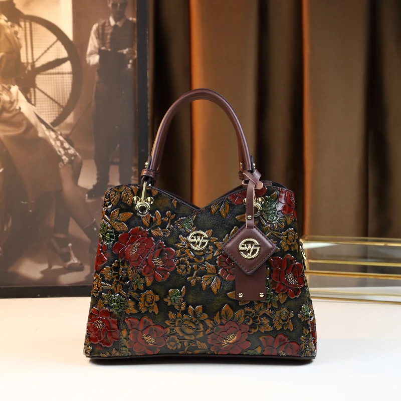 Luxury Women's Leopard Splicing Crossbody Bag Famous Brand Designer ...