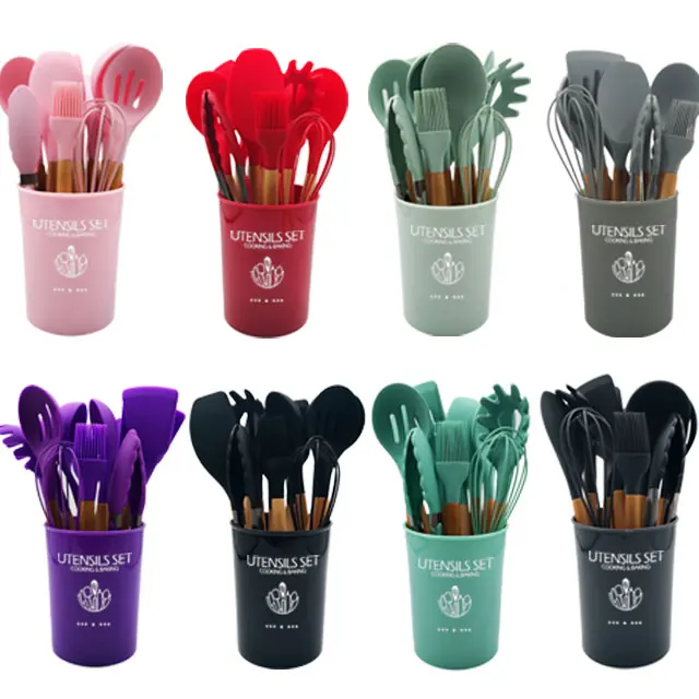 13 Pieces In 1 Set Silicone Kitchen Accessories Cooking Tools ...