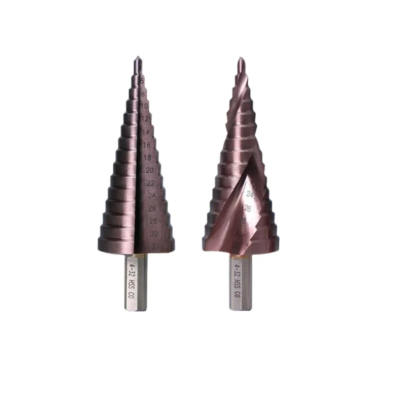 5pcs Hss Cobalt Multiple Hole Step Drill Bit Set Titanium Step Drill ...