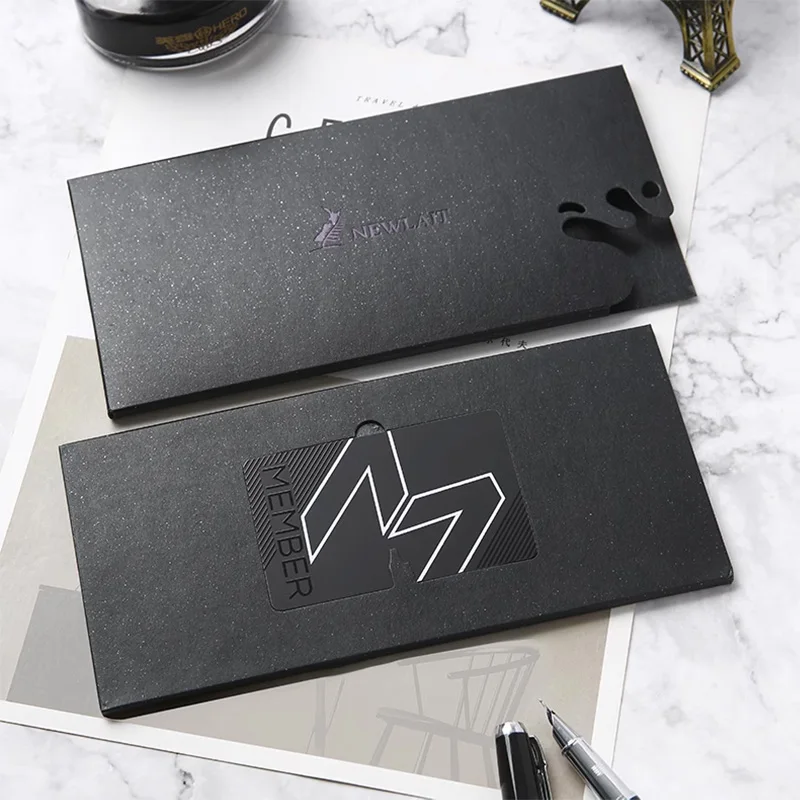 Custom Nfc Blank Metal Metallic Gold Magnetic Business Nfc Visiting ...