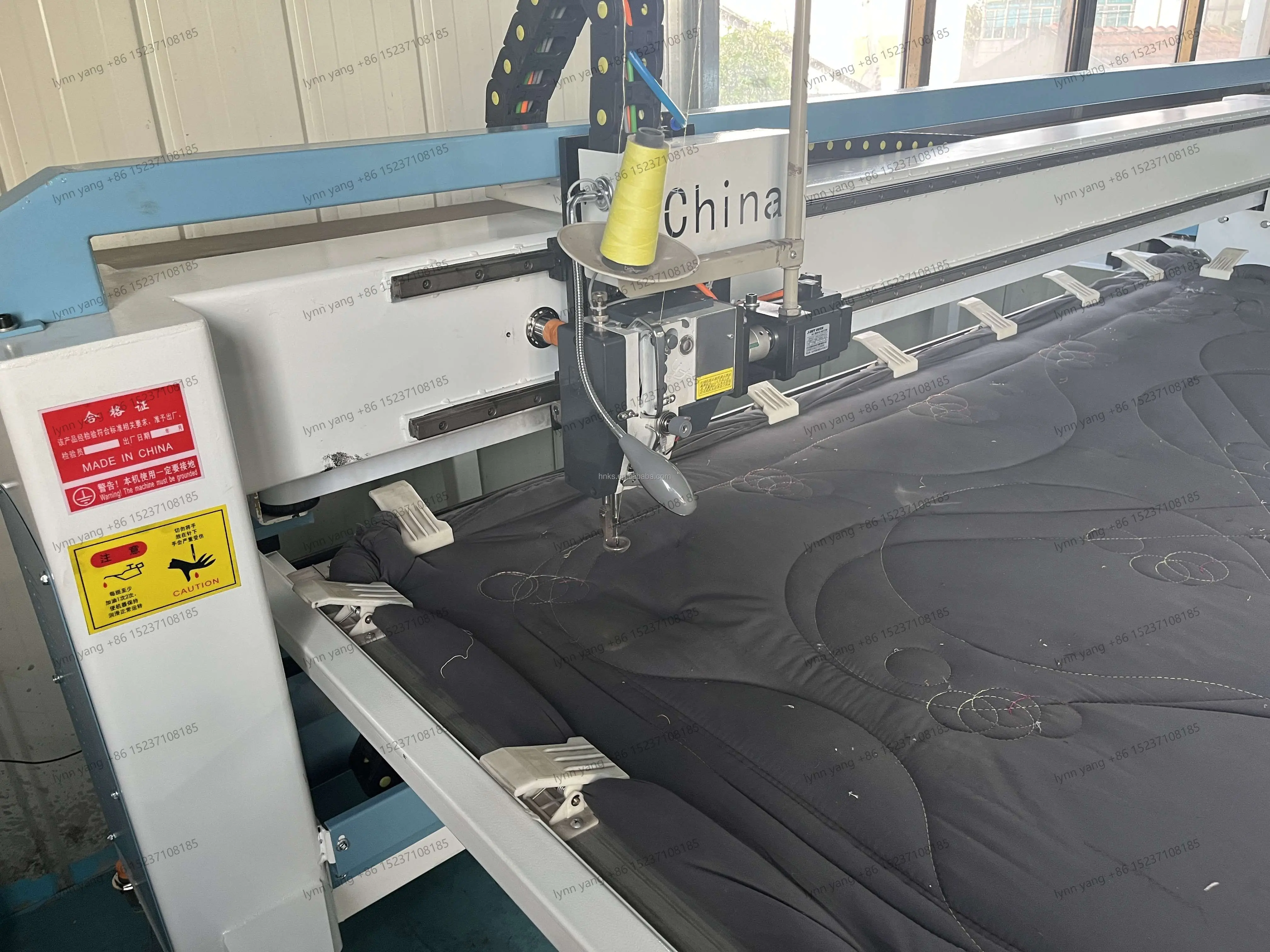 Servo Type Computer Single Needle Head Mattress Quilting Machine Sewing ...