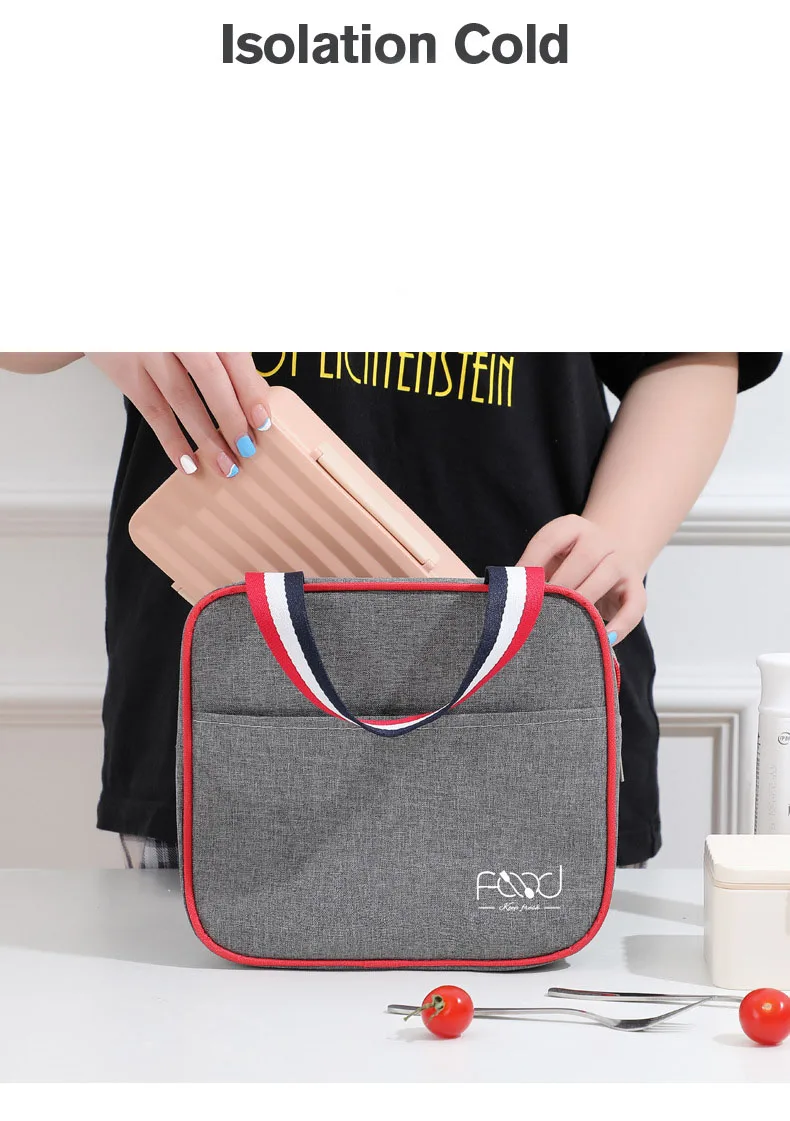 Portable Thermal Insulation square Lunch Bag Pack Taiwan Hot Portable ...