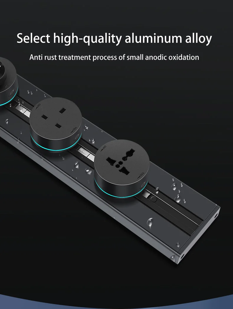 Kaisi 32a Socket Track 8000w Power Track With Smart Socket Wall Mounted ...