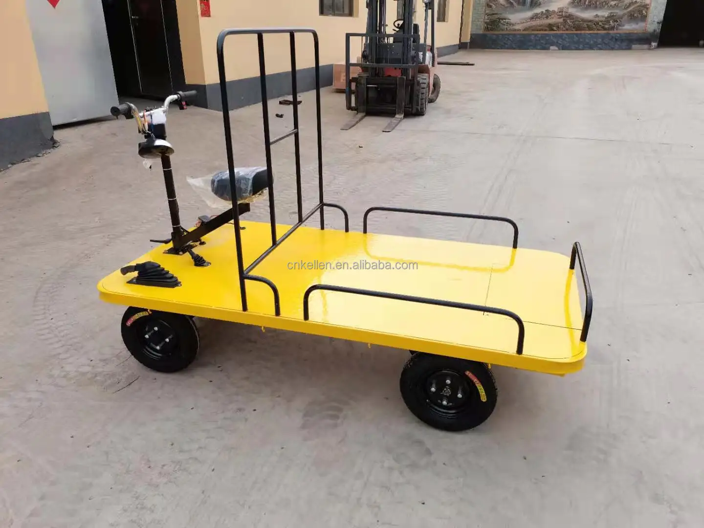 Warehouse Electric Factory Electric Logistic Cart Four Wheels Heavy ...