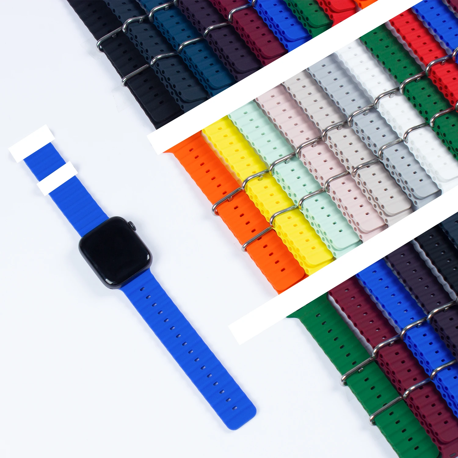 Ryb Sport Ocean Loop Wrist Watch Band For Apple Watch Ultra 49mm Smart ...