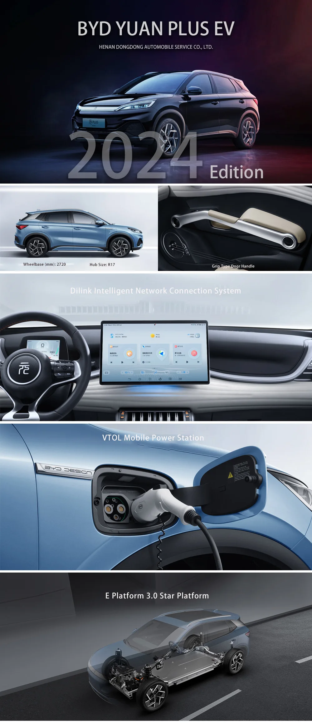 Byd Yuan Plus 2024 New Energy Vehicles Byd Yuan Plus Electric Car Electric Car 5 Seat Suv Byd ...