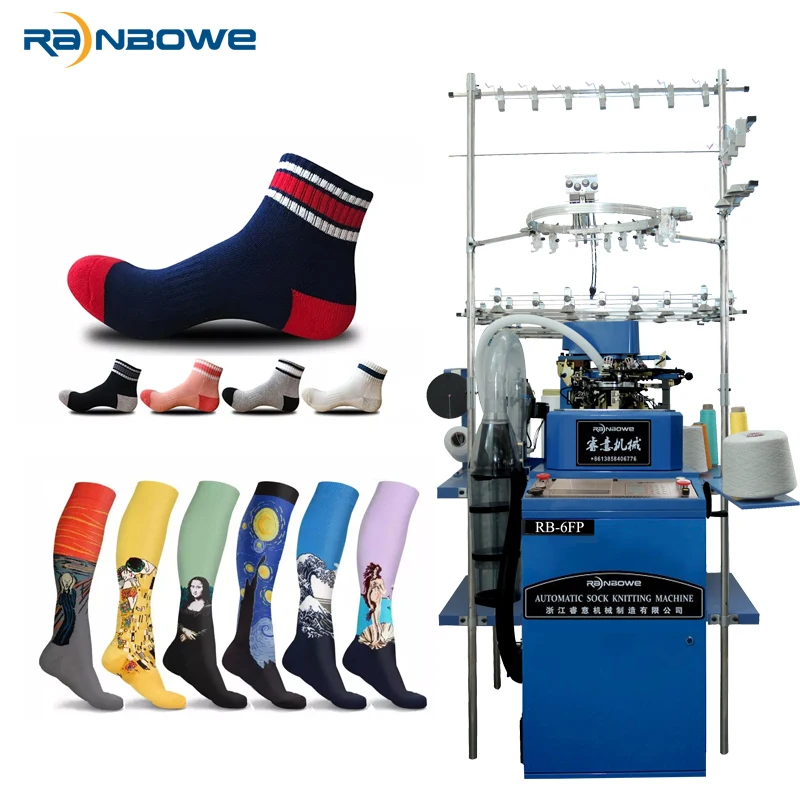 Zhengbao Automatic Circular Sock Machine Price Sock Knitting Machinery ...
