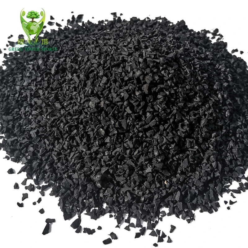 Black Recycled Sbr Rubber Granules For Infill Artificial Grass - Buy ...