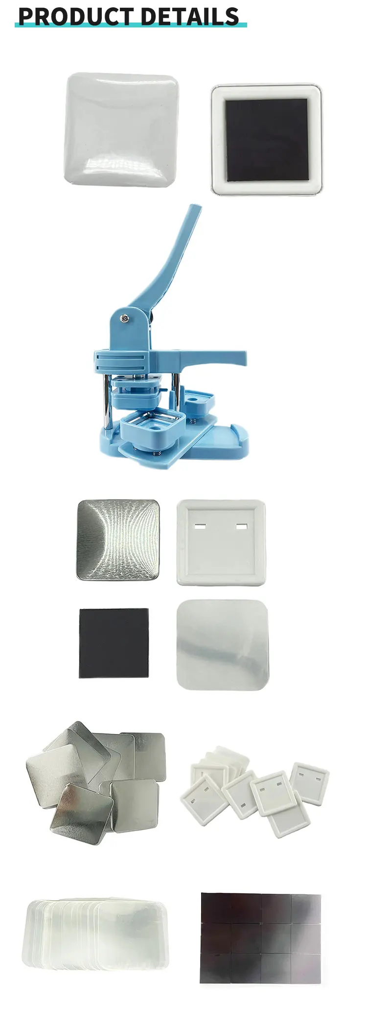 50*50 Square Round Button Machine - DIY Badge Making