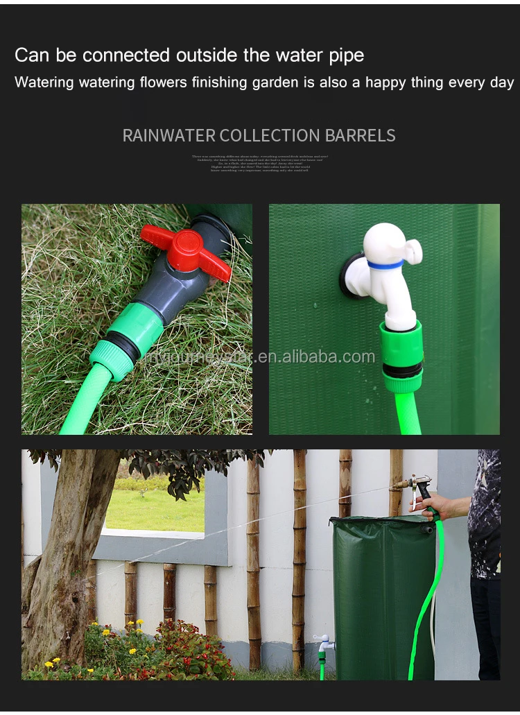 Collapsible Planter Plastic 53gal 100gal 66gal Stable Rainwater ...