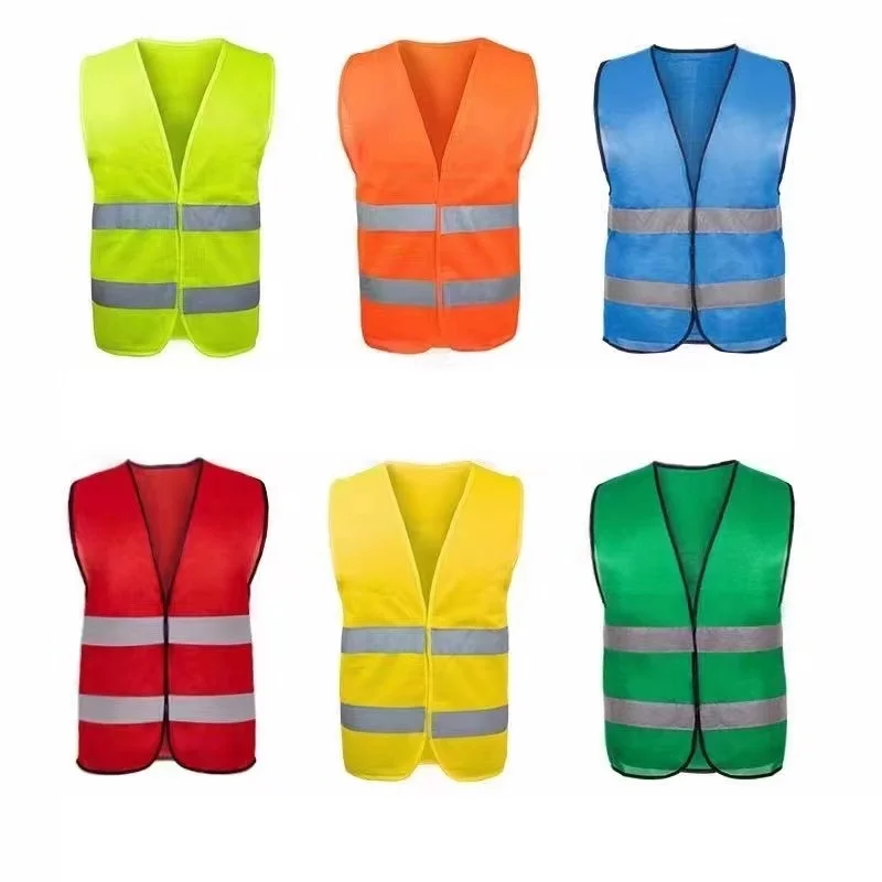 Custom Multi Pocket Road Safety Work Vest - High Visibility